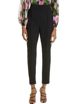 Carolina Herrera High-waist Ankle Pants - Black