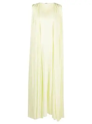 JIL SANDER Draped Midi Dress - Yellow
