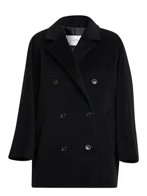 Max Mara Max Mara Rebus Wool Short Coat Black