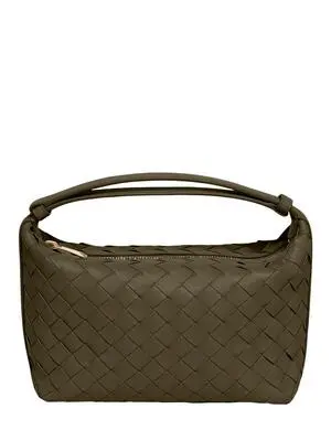 Bottega Veneta Mini Wallace Top Handle Bag Kaki