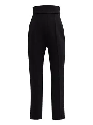 Carolina Herrera High-rise Skinny Crepe Pants - Black