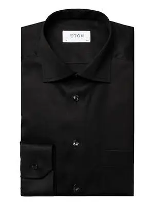 Eton Classic Twill Dress Shirt - Black