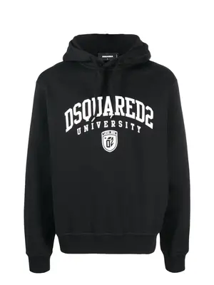 Dsquared2 Logo-print Hoodie - Black
