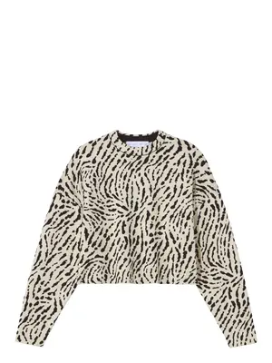 Proenza Schouler White Label Animal-pattern Jacquard Jumper - Neutrals