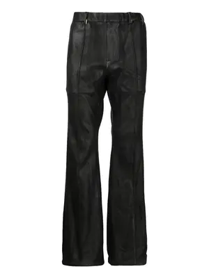 TAAKK Elastic-waist Straight-leg Trousers - Black
