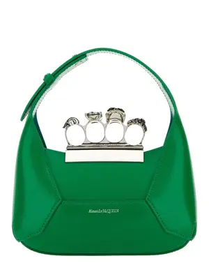 Alexander McQueen The Jewelled Hobo Mini Bag - Green