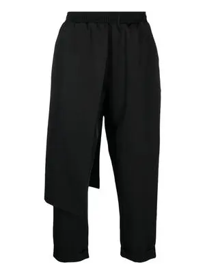 Alchemy Fashions Layered Cropped Trousers - Black