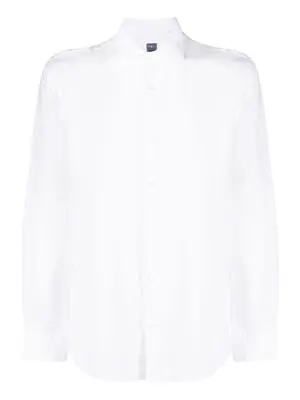 Fedeli Button-up Linen Shirt - White