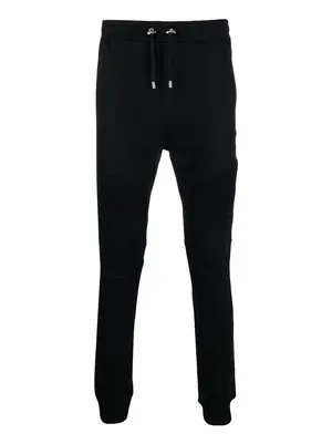 Balmain Logo-print Ribbed Track Pants - Black