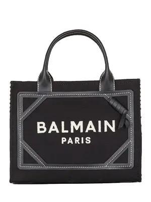 Balmain B-army Logo-embroidered Tote Bag - Black