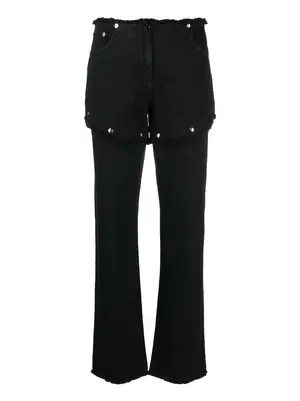 1017 Alyx 9sm Snap-off Straight-leg Jeans - Black
