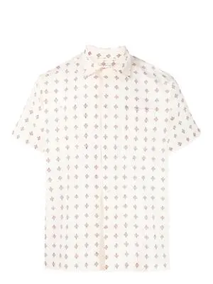 BODE Chrystie Embroidered Cotton Shirt