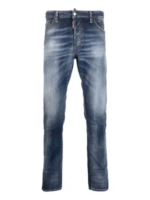 DSQUARED2 DSQUARED2 Distressed Slim-Leg Jeans
