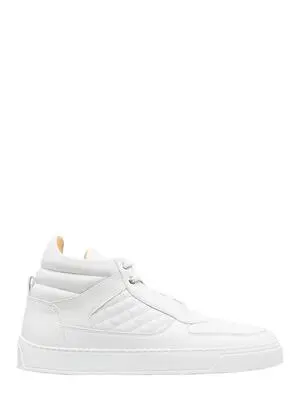 LEANDRO LOPES Quilted High-top Sneakers - White