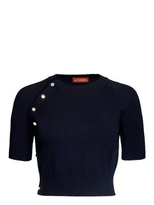 ALTUZARRA Altuzarra Short-Sleeve Knitted Top