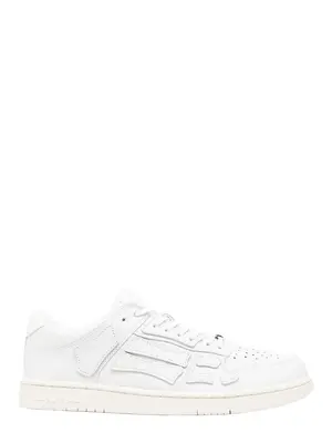 Amiri Skel Leather Low-Top Sneakers White