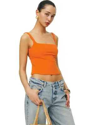 REFORMATION Cairo Knit Top - Citrus