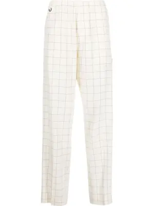 UNDERCOVERISM Undercover Windowpane-Print Wide-Leg Trousers