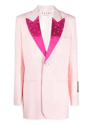Marni Single-breasted Blazer - Pink
