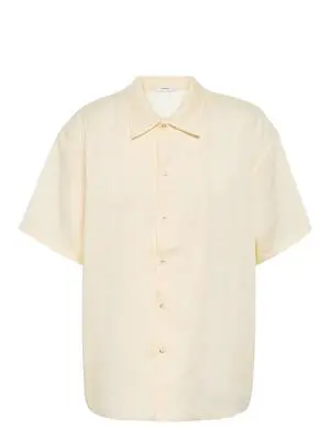 Commas Oversized Linen Shirt - Yellow