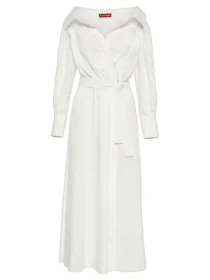 ALTUZARRA Altuzarra Lyddy Cotton-Blend Wrap Dress