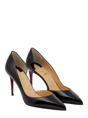 CHRISTIAN LOUBOUTIN Iriza 85 Patent Leather Pumps - Black
