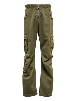 Dolce & Gabbana High-rise Cotton Cargo Pants - Green