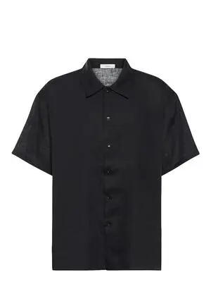 Commas Oversized Linen Shirt - Black