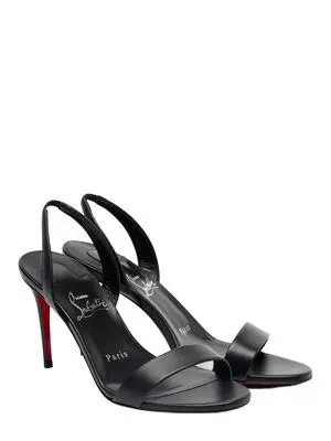 CHRISTIAN LOUBOUTIN Christian Louboutin O Marilyn 85 Leather Sandals Black
