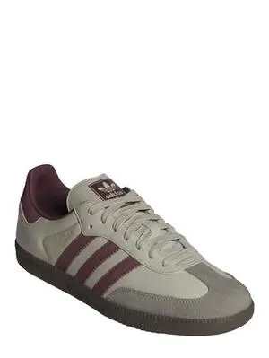 Adidas Samba OG Sneaker Putty Grey/maroon/gold Met.