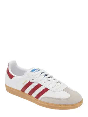 Adidas Samba OG Sneaker White/burgundy/gum