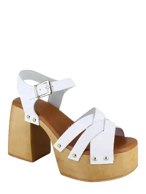 ZIGI ZIGI Marcy Platform Sandal Wht Lthr O