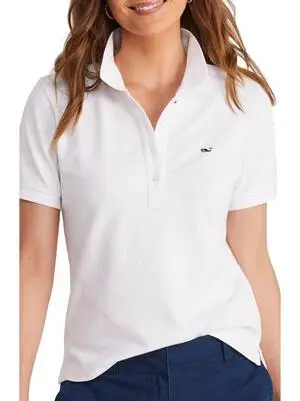 Vineyard Vines Vineyard Vines Heritage Cotton Polo White Cap