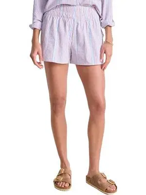 Vineyard Vines Sea Sode Harbor Seersucker Shorts - Drew Stripe Red/white/blue
