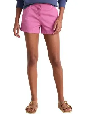 Vineyard Vines Vineyard Vines Herringbone Stretch Cotton Shorts Black Raspberry