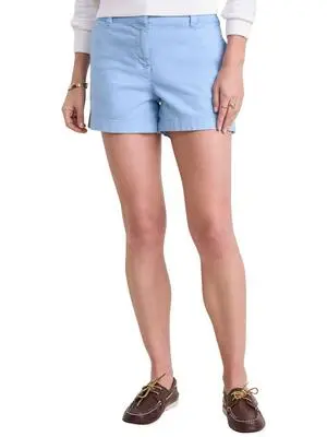 Vineyard Vines Herringbone Stretch Cotton Shorts - Jake Blue