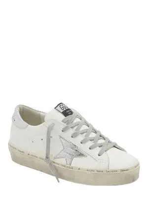 GOLDEN GOOSE Hi Star Platform Sneakers - White/silver