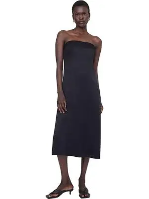 ANINE BING Megan Strapless Midi Dress