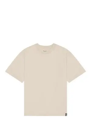 WAO Wao The Relaxed Tee In Black Washed Sand
