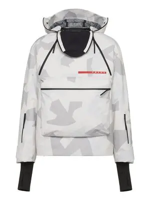 Prada Printed Technical Fabric Snowboard Jacket - Grey