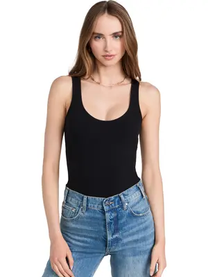 L'Agence Nica Tank Bodysuit - Black