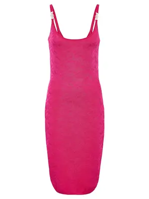 Versace Versace La Greca Medusa '95 Midi Dress Pink