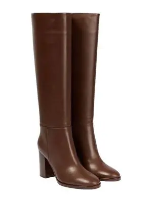 GIANVITO ROSSI Santiago Knee-high Leather Boots - Brown