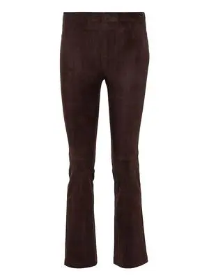Stouls Jp Twenty Bootcut Suede Pants - Brown