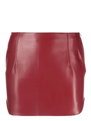 Patrizia Pepe Faux-leather Mini Skirt - Red