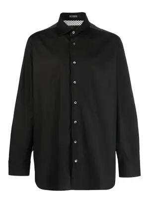 Raf Simons Logo-patch Long-sleeve Shirt - Black