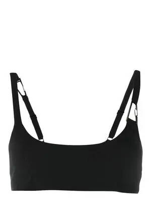 PATRIZIA PEPE Patrizia Pepe Logo-Engraved Cropped Top
