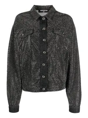 Patrizia Pepe Crystal-embellished Jacket - Black