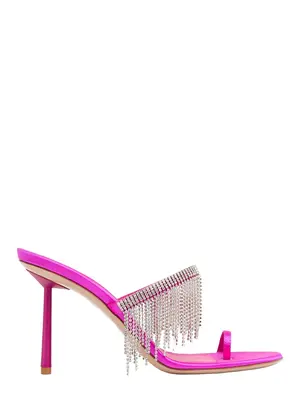 LE SILLA The Jewels 80mm Fringed Sandals - Pink
