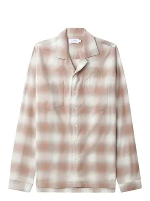 Rhude Logo-embroidered Check-print Shirt - Brown